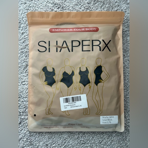 Shaperx | Intimates & Sleepwear | Shaperx Lxl Shapewear Bodysuit Thong ...